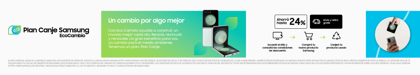 Plan Canje | Tienda Online Samsung Argentina